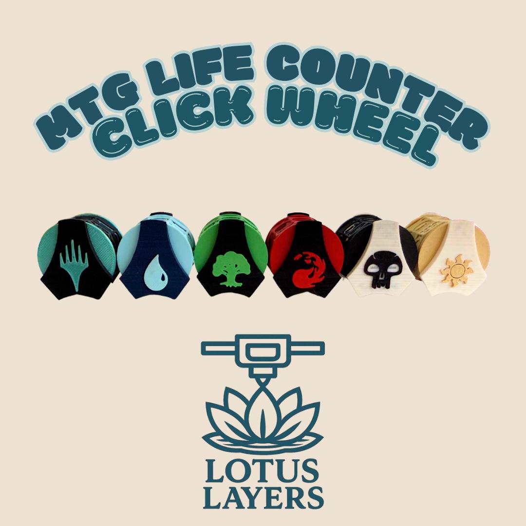 MTG Life Counter Click Wheel – Lotus Layers